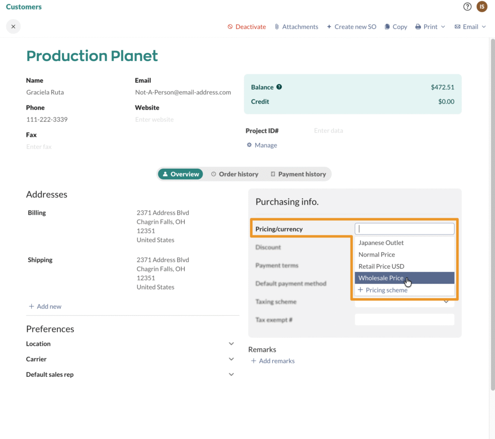 How to add special pricing (multiple pricing schemes) - inFlow Inventory