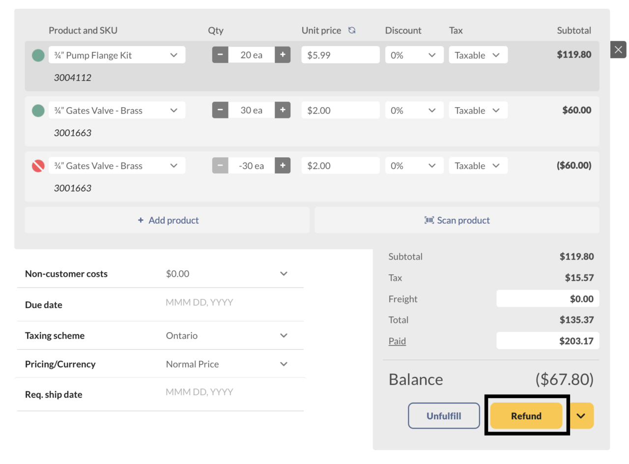 How to process returns and issue credits - inFlow Inventory