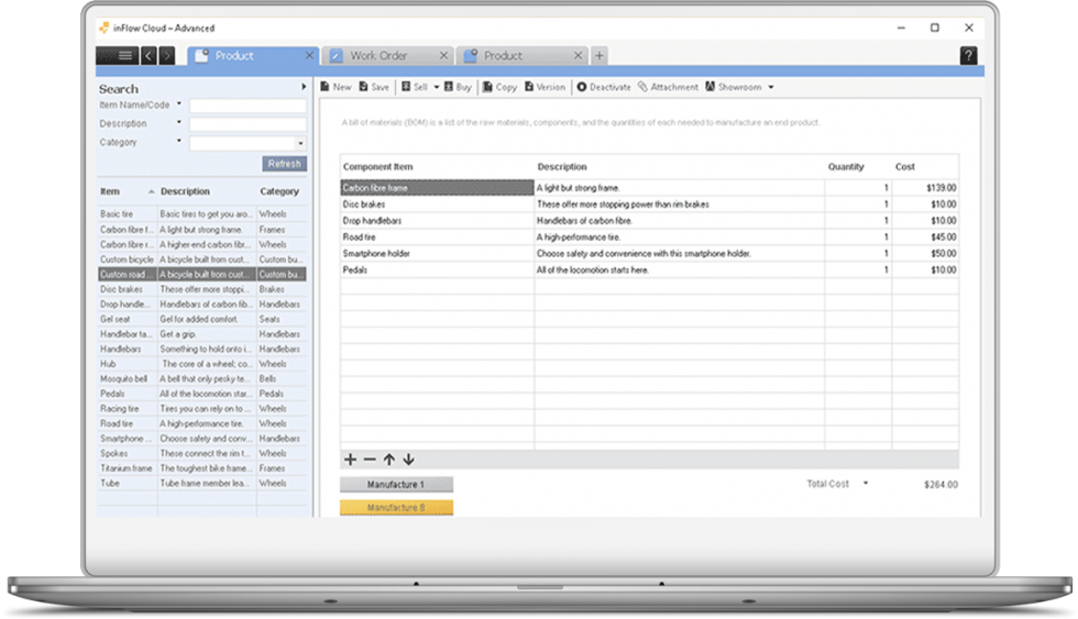 Bill Of Materials Inventory Management And Assembly Tracking Inflow