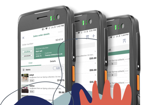 Smart Android Barcode Scanner Gun for Warehouses