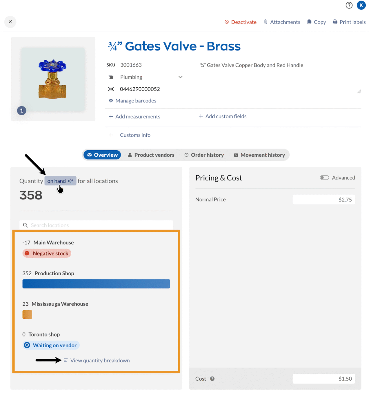 Quantity on hand vs Quantity available, etc