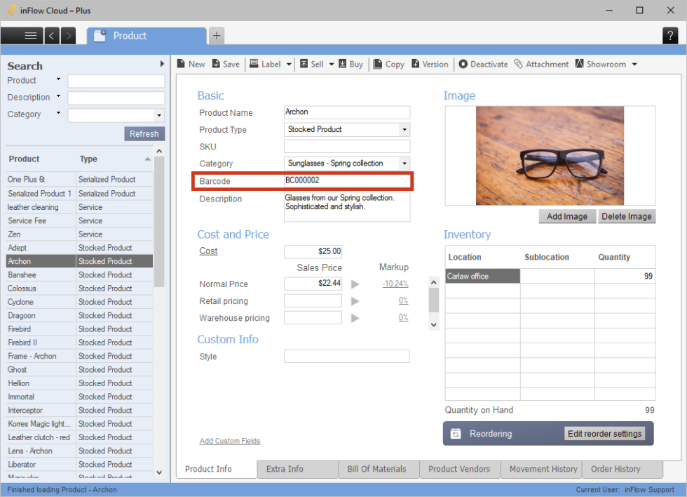 How to add/generate barcodes in inFlow - inFlow Inventory