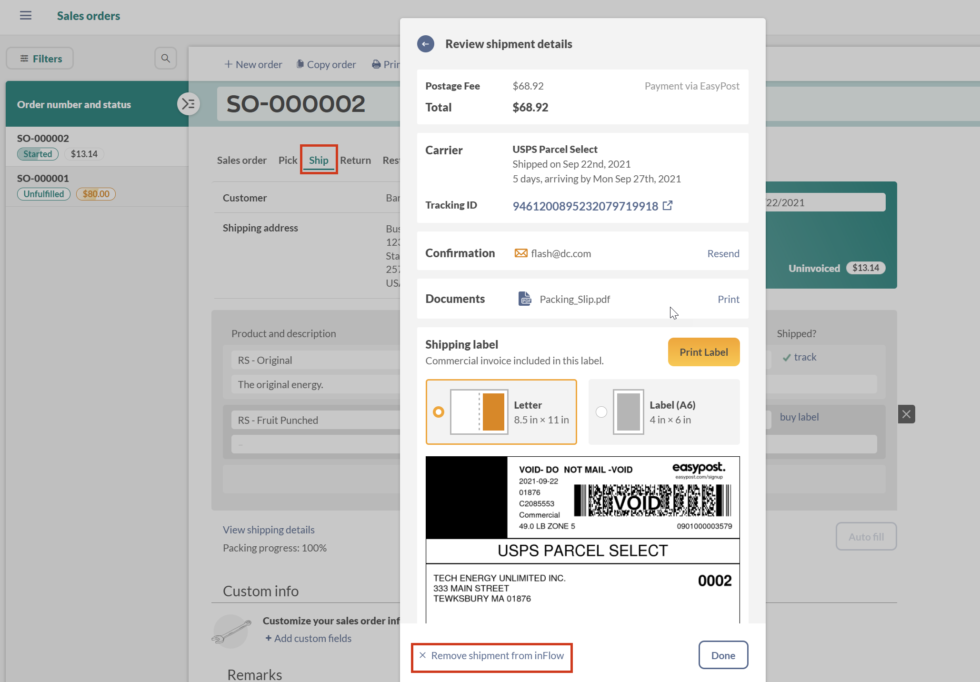 Shipping with EasyPost and inFlow - inFlow Inventory