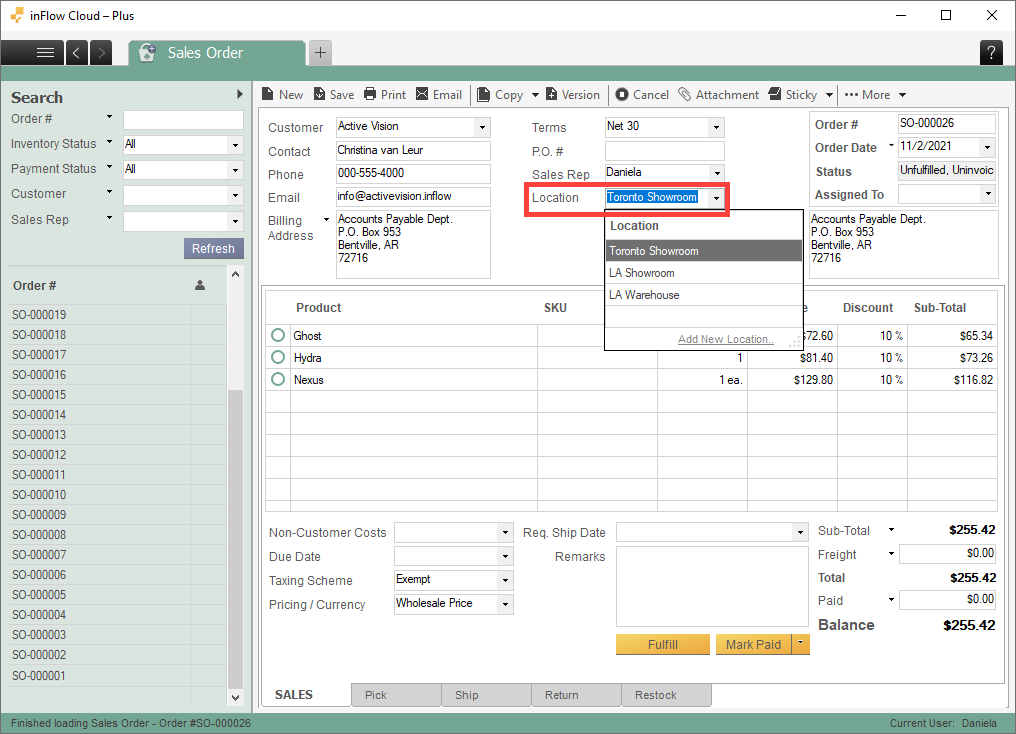 How to track inventory in multiple locations - inFlow Inventory