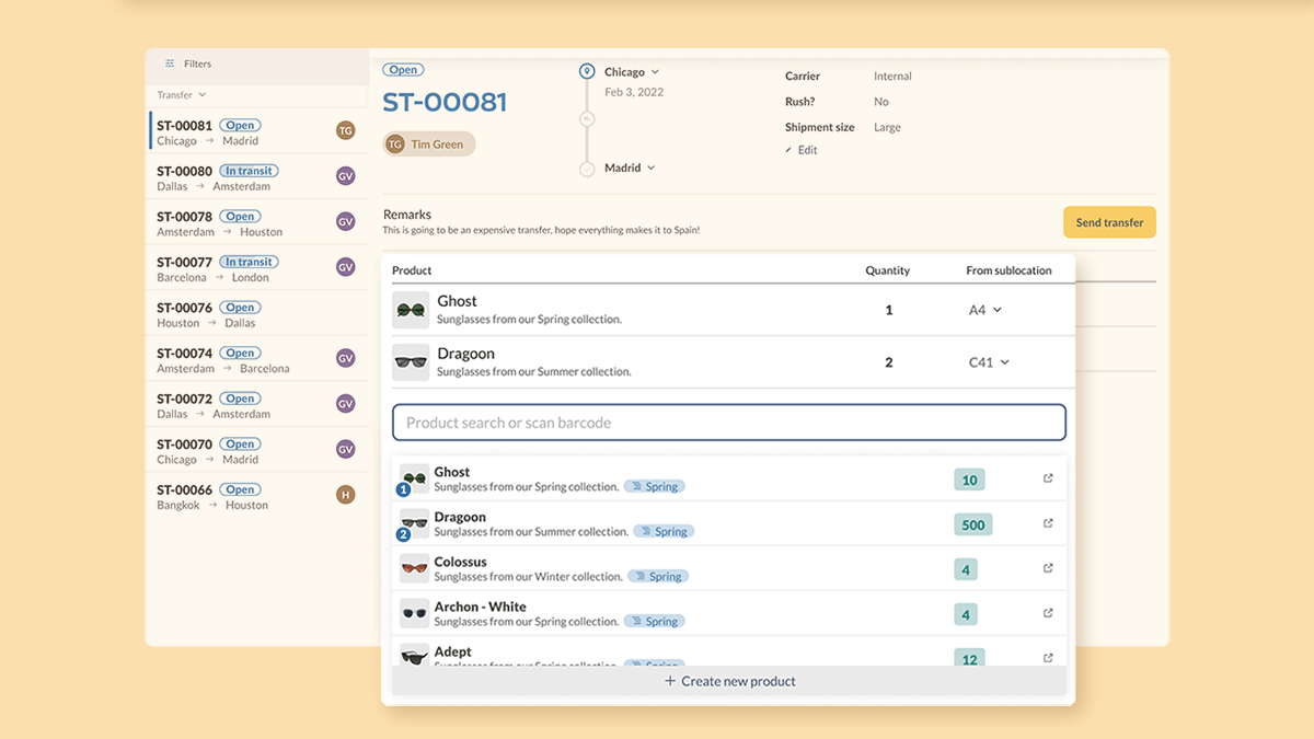 Stock Transfers Come to the Web App - inFlow Inventory