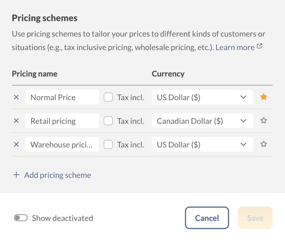 How to add special pricing (multiple pricing schemes) - inFlow Inventory