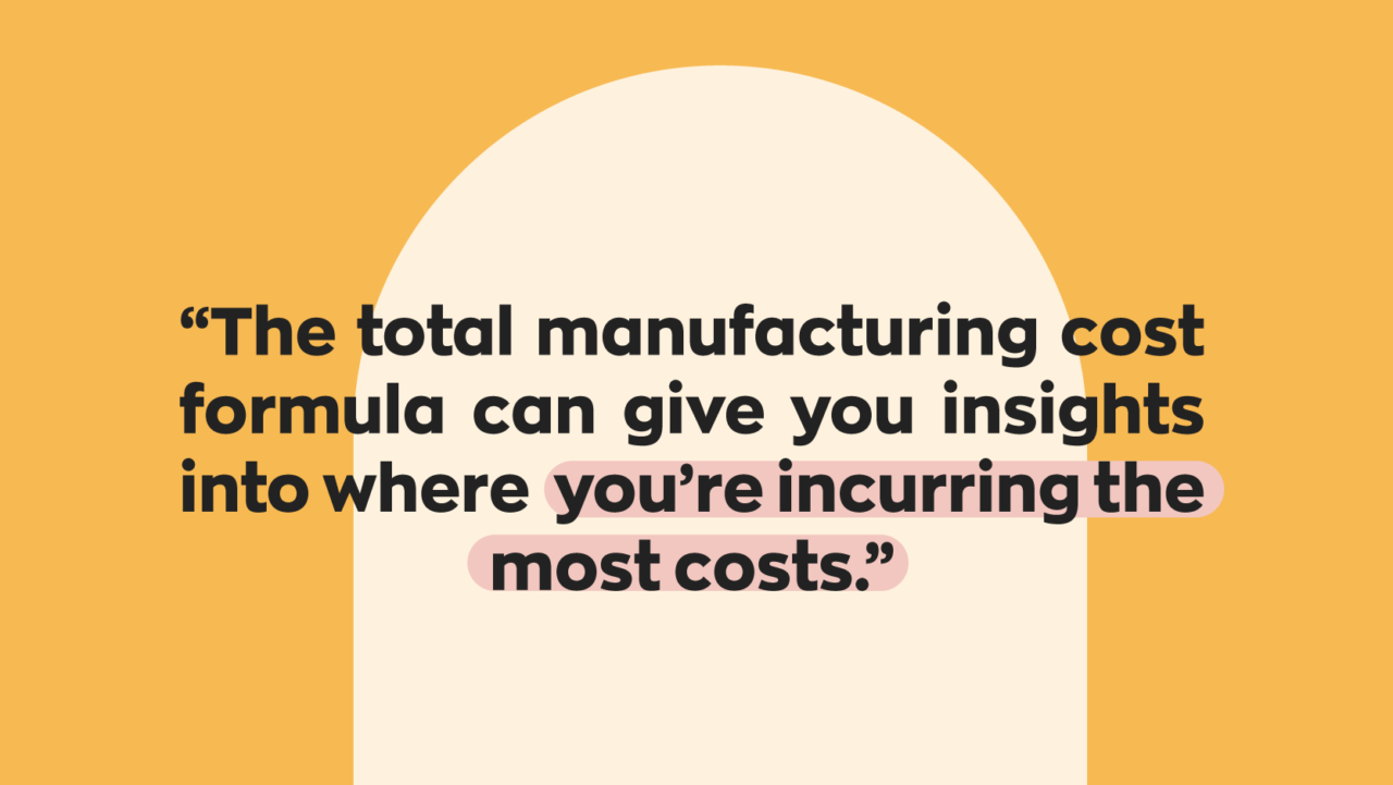 Learn How to Use the Total Manufacturing Cost Formula