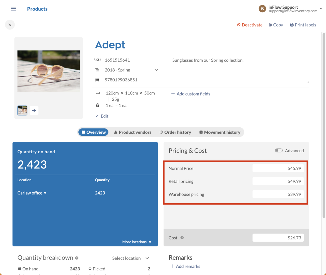 How to add special pricing (multiple pricing schemes) - inFlow Inventory