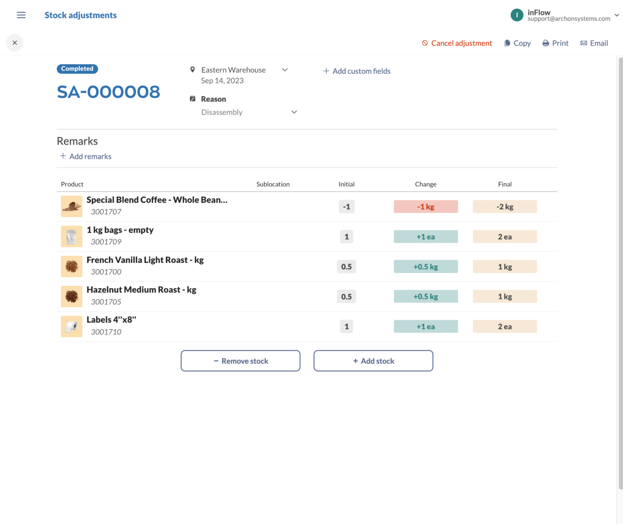 How to create a bill of materials (Web) - inFlow Inventory