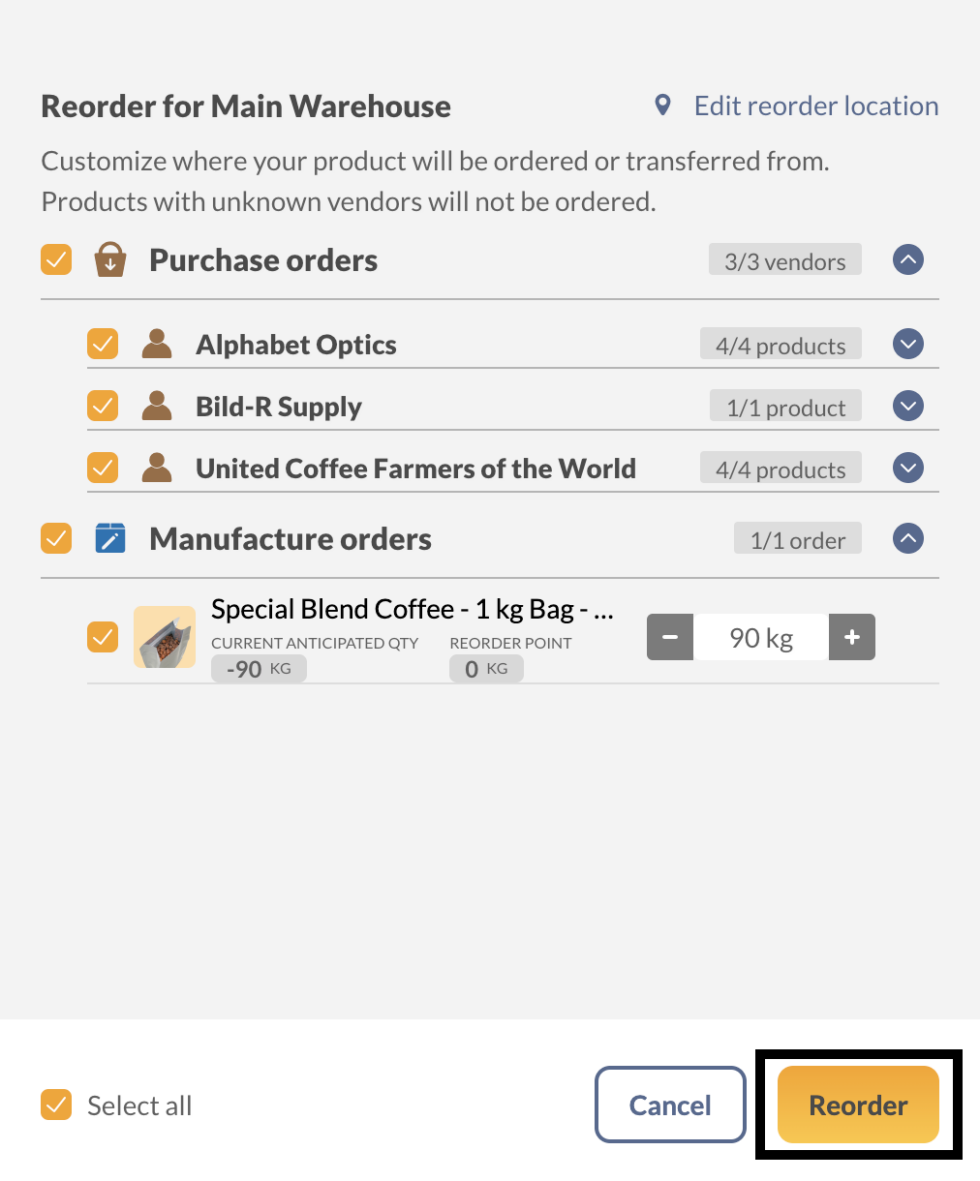 How to set up product reordering in inFlow - inFlow Inventory
