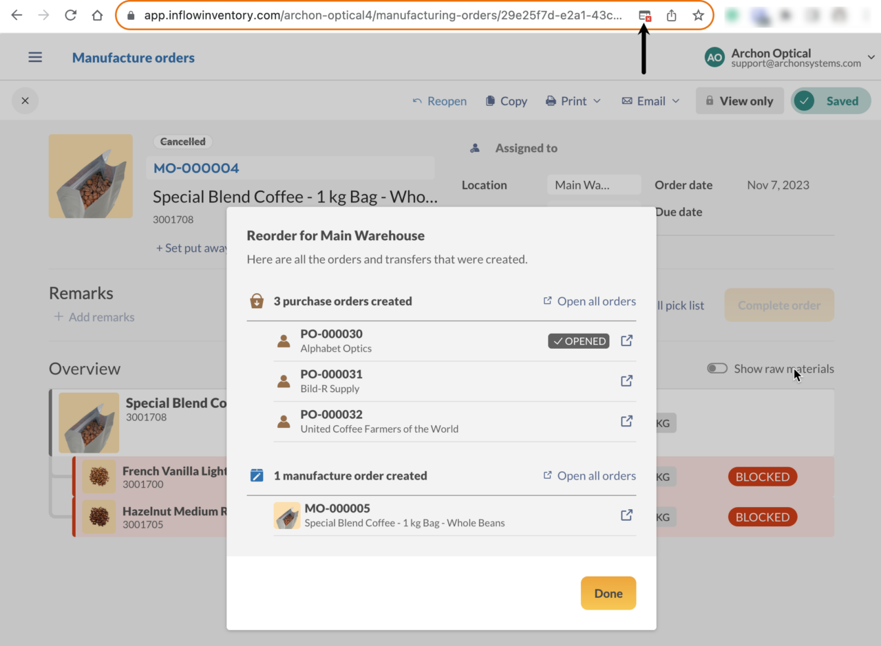 How to set up product reordering in inFlow - inFlow Inventory