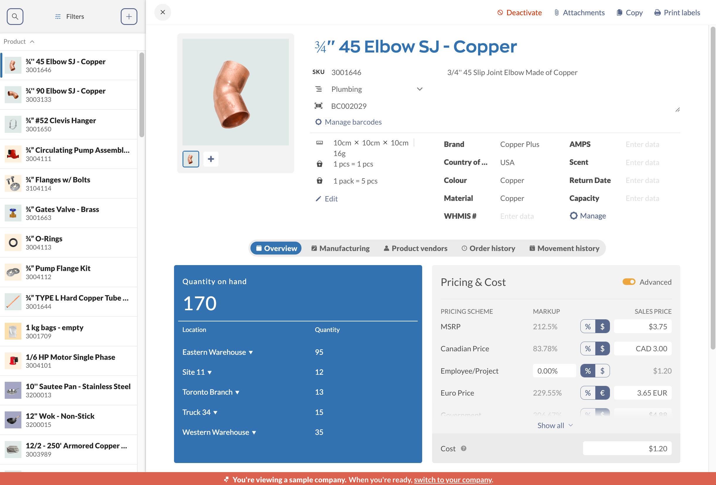 Getting to know inFlow - trial sample data - inFlow Inventory