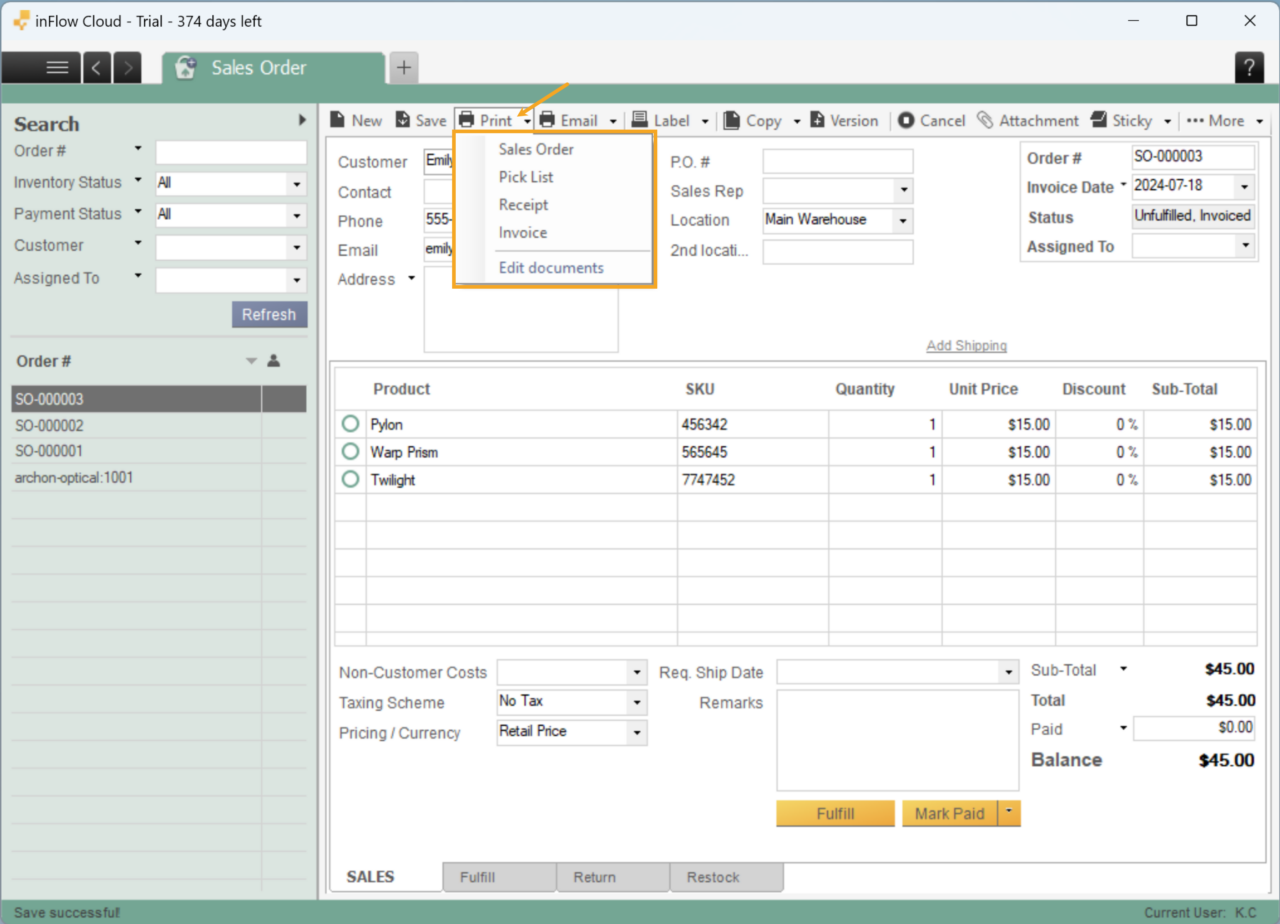 How to customize your documents with inFlow's Document Designer ...