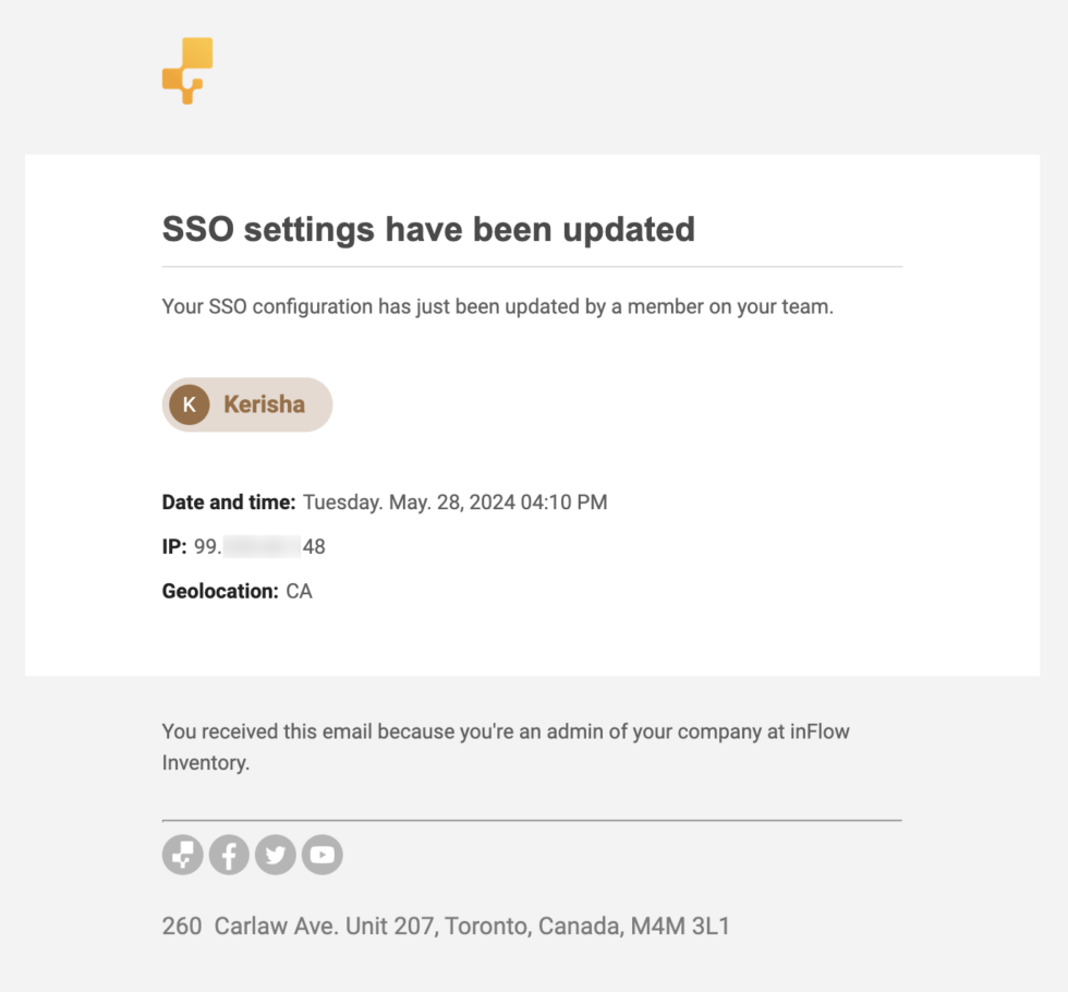 How to enable single sign-on (SSO) - inFlow Inventory