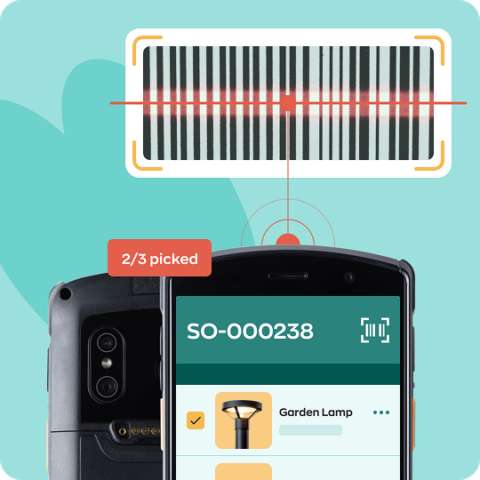 Smart Android Barcode Scanner Gun for Warehouses