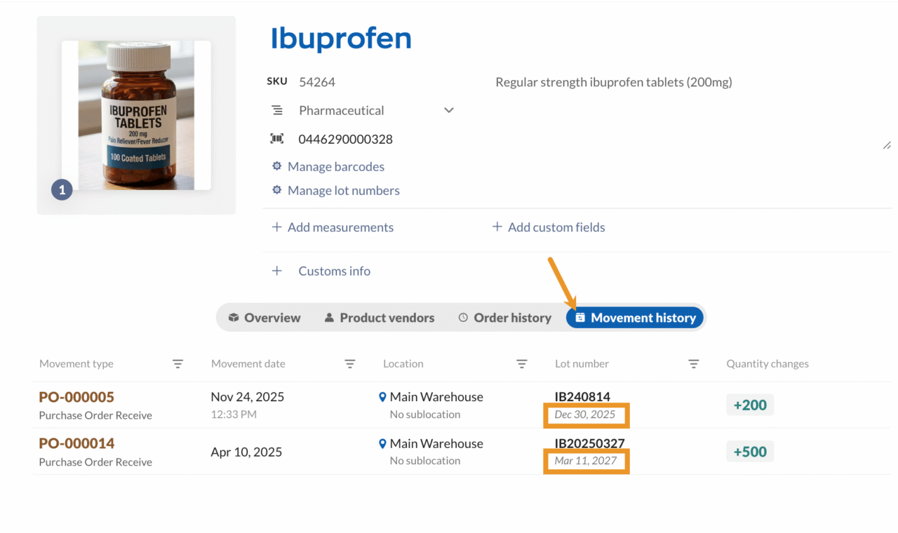 Lot numbers & expiry dates: end-to-end product traceability (beta ...